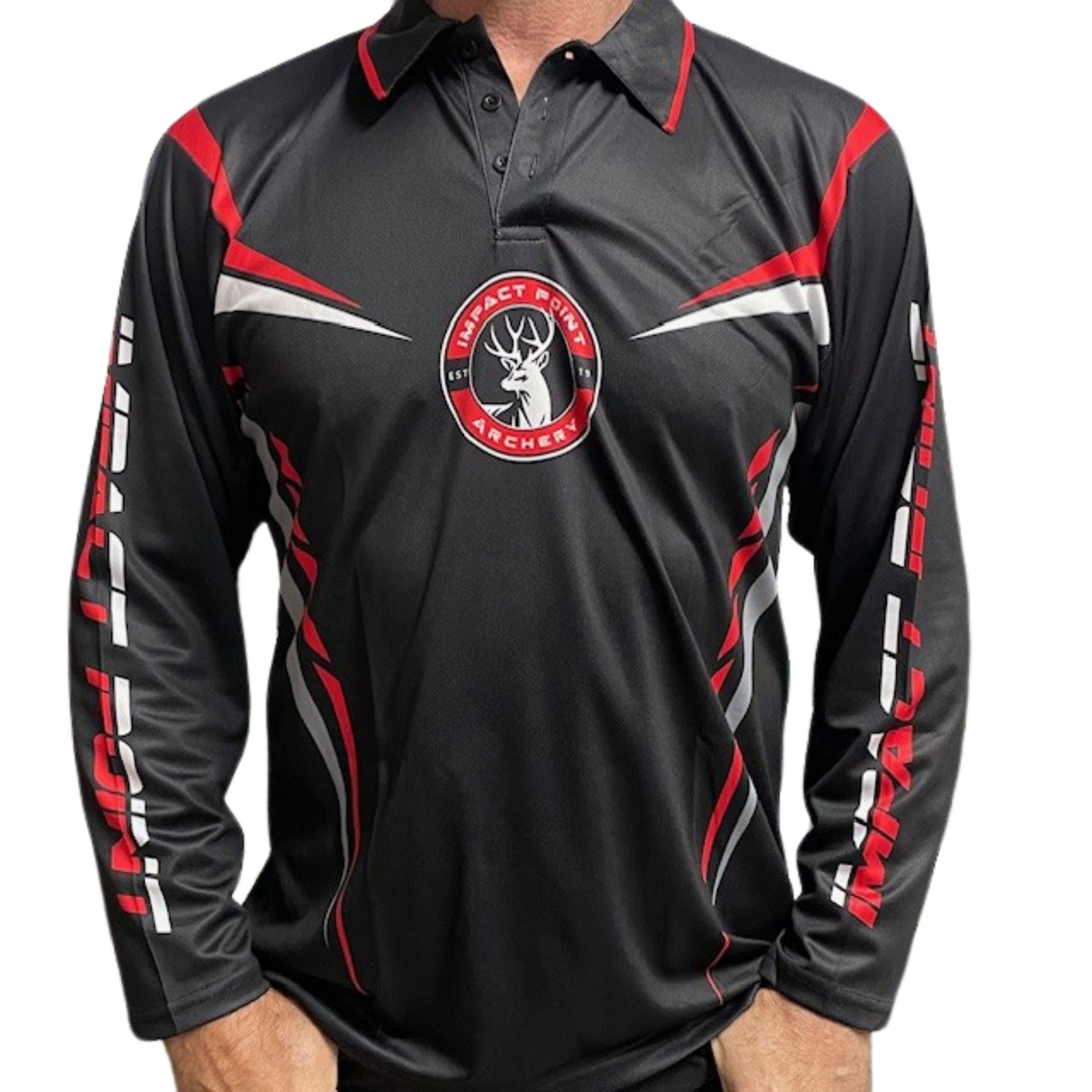 Impact Point Long Sleeve Polo Shirt – Impact Point Archery
