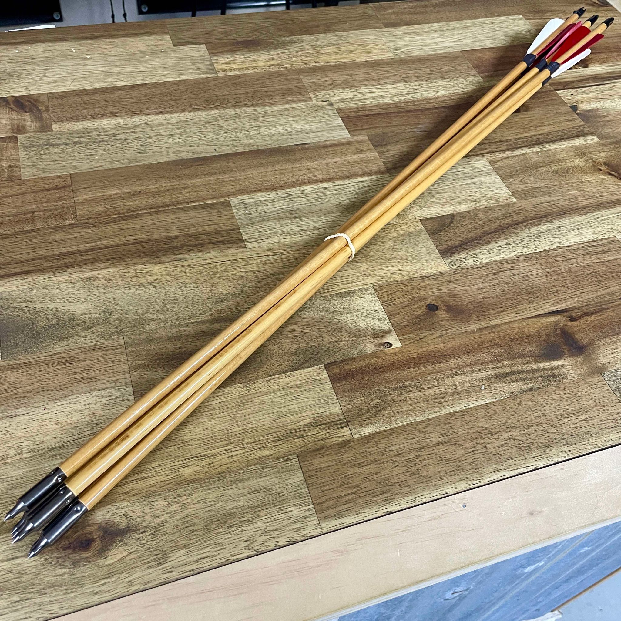 Feathered Field Arrow (With target Point) – Impact Point Archery